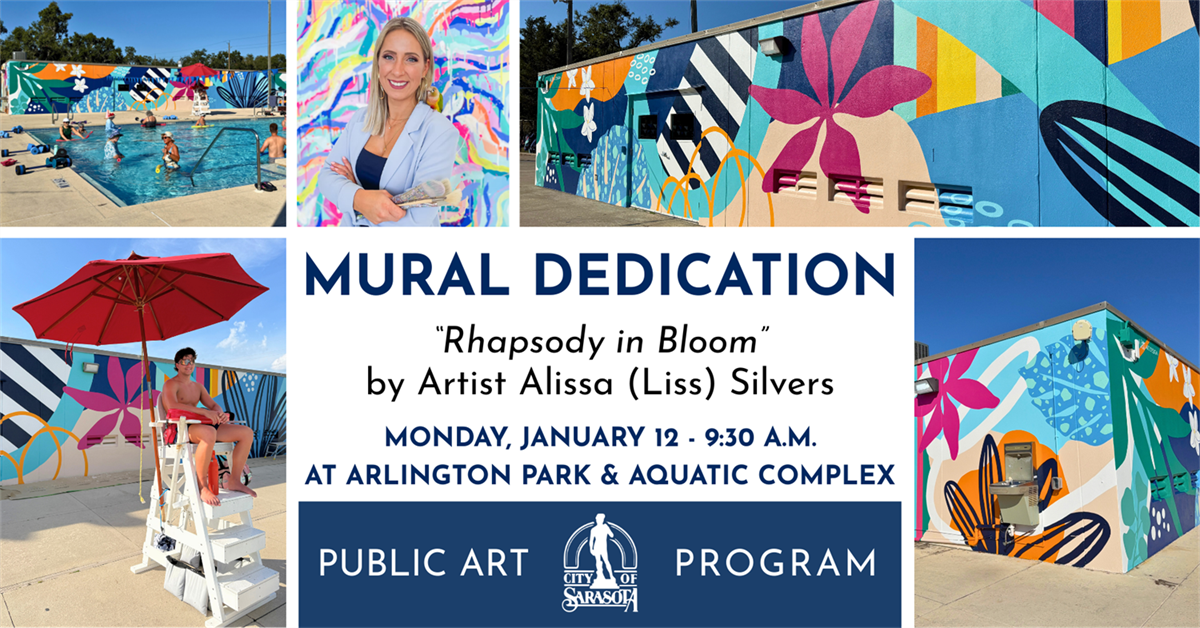 Rhapsody in Bloom: Mural Dedication at Arlington Park Aquatic Complex ...